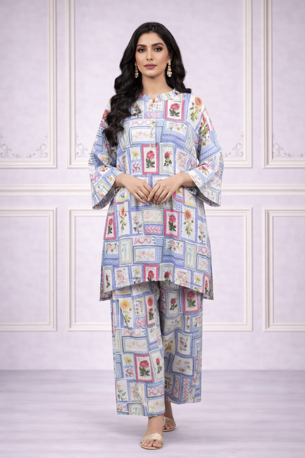 2PC printed viscos AP – 303 – Ayesha Pret